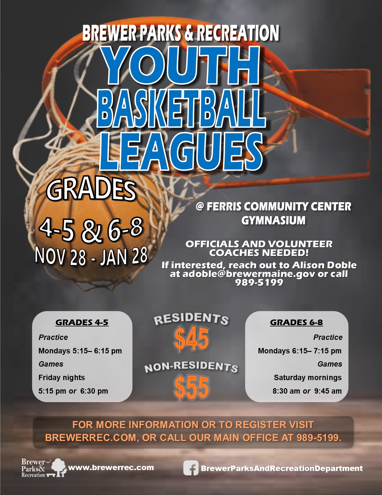 Brewer Parks & Recreation: Basketball